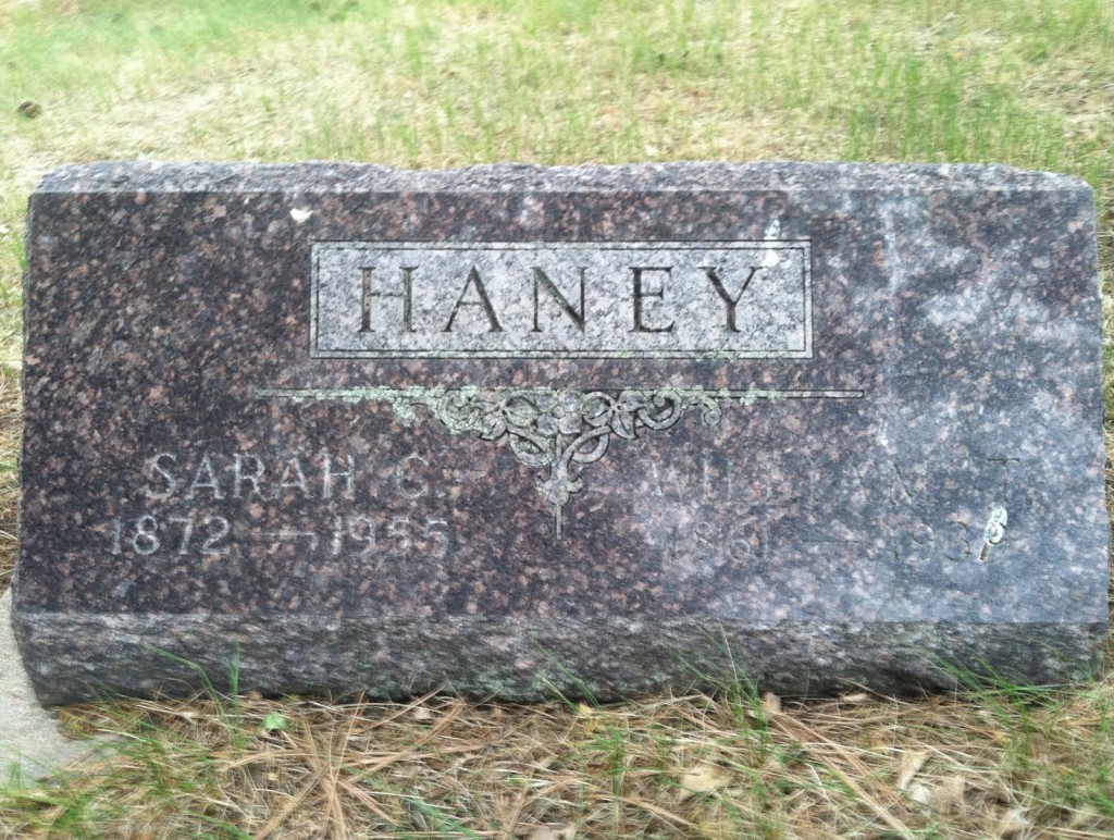 William T. & Sarah G. Haney Gravestone